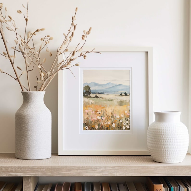 Appalachian Trail Portrait, Landscape Painting Wall Art, Modern Vintage ...