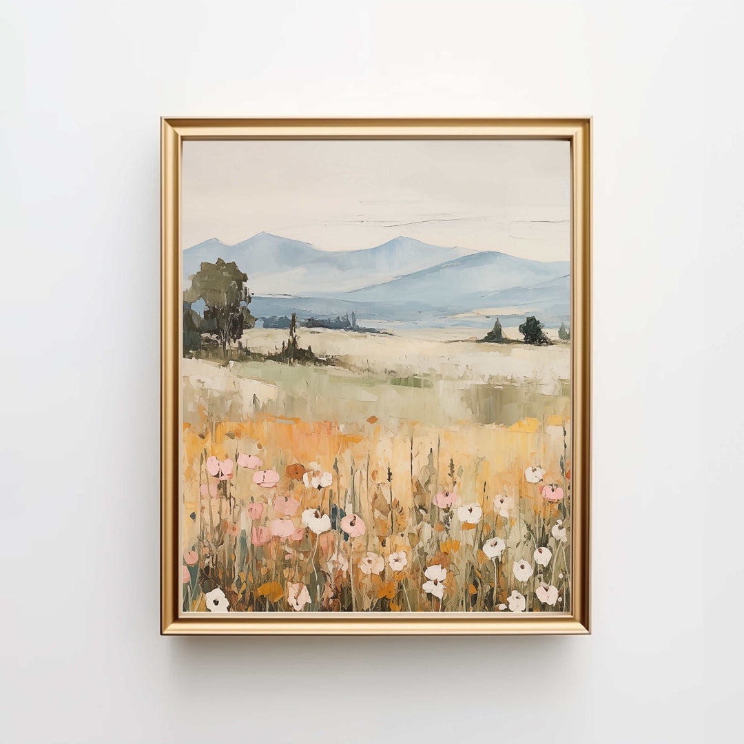 Appalachian Trail Portrait, Landscape Painting Wall Art, Modern Vintage ...