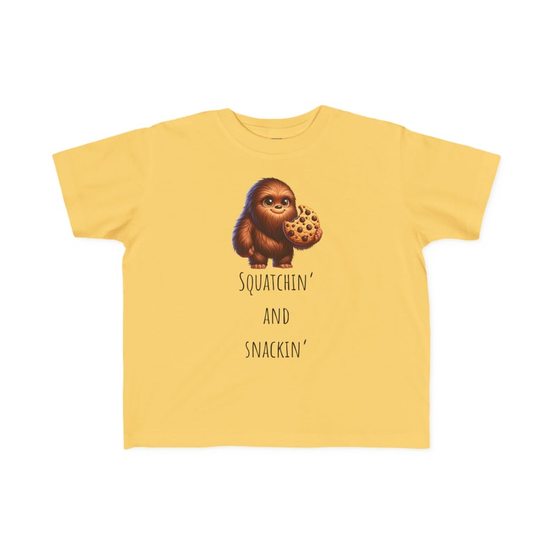 Squatchin' and Snackin'! Bigfoot Toddler Tee - Little Legend Series - Etsy