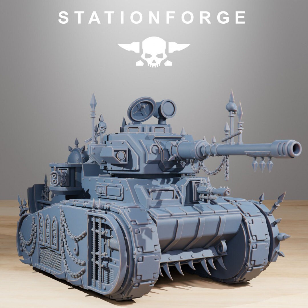 Grimguard Light Tank Corrupted V4 - Stationforge - 28mm - Etsy