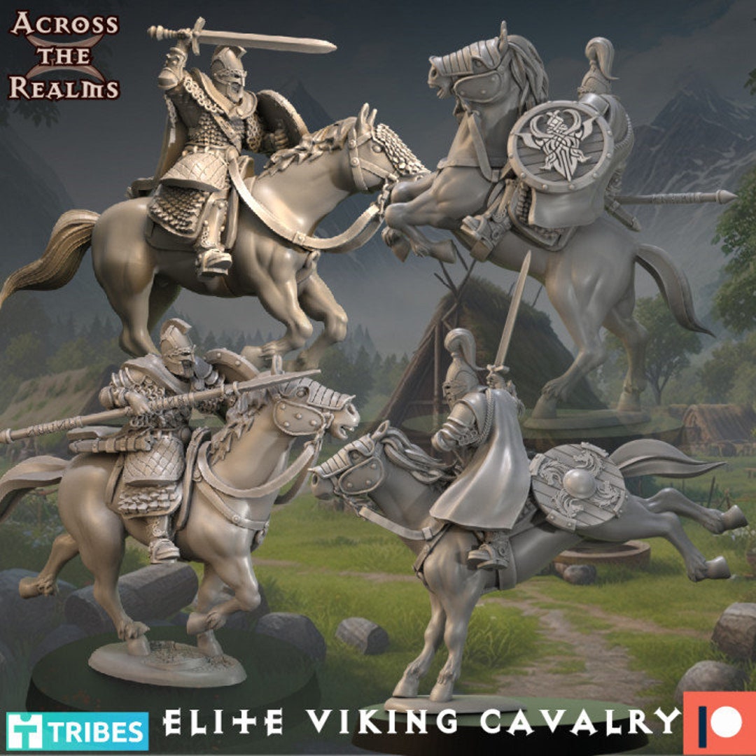 Elite Viking Cavalry Across the Realms 32mm - Etsy