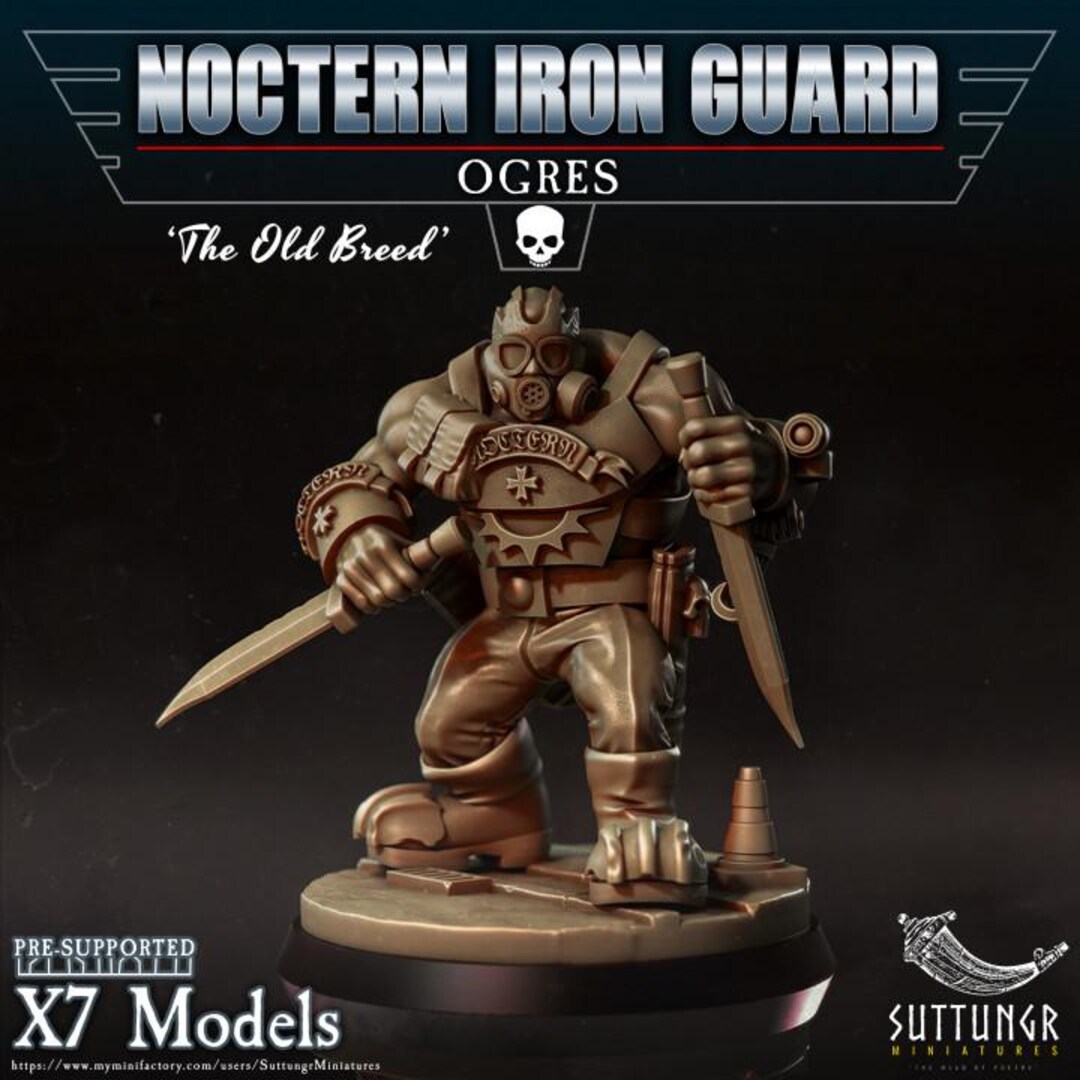 Noctern Iron Guard - Ogres V1 - Suttungr Miniatures - 28mm - Etsy