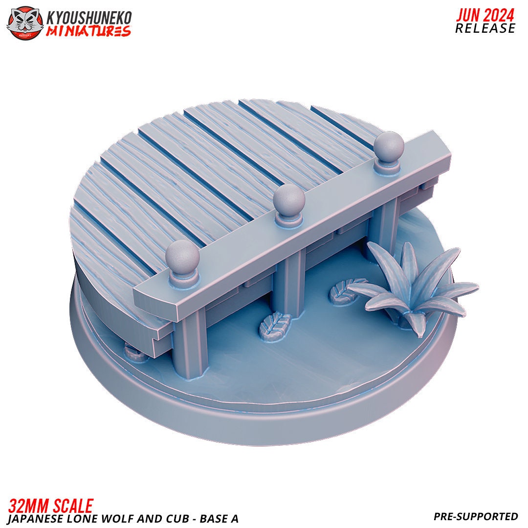 Japanese Lone Wolf and Cub Base A - Kyoushuneko Miniatures - Etsy