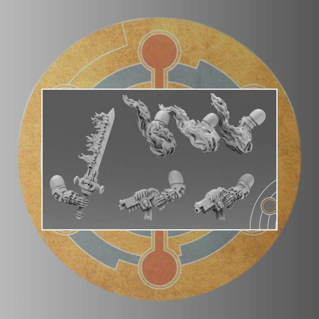 Arms and Weapons Hades Burning Legion Melee Bits Atlan Forge - Etsy