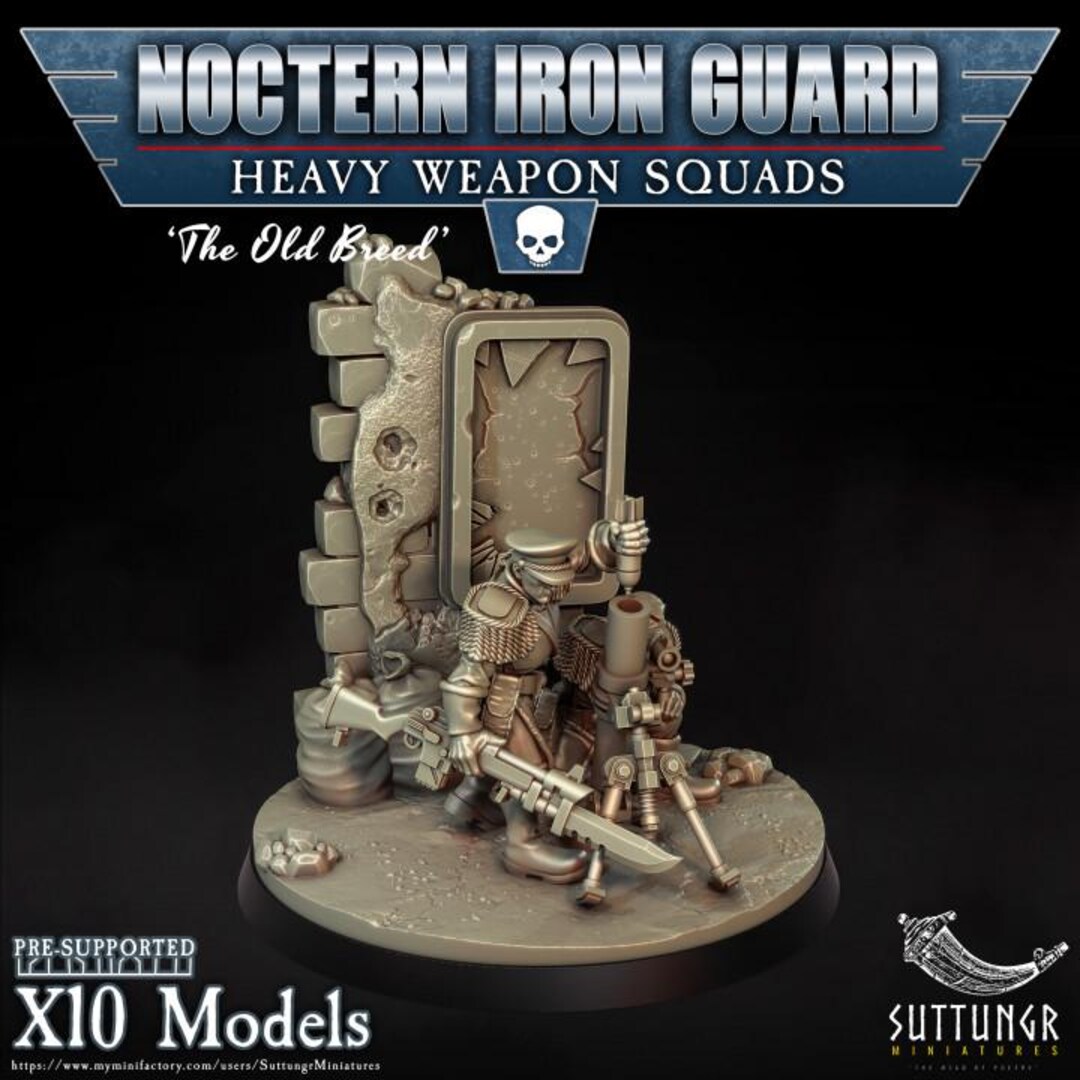 Noctern Iron Guard - Heavy Weapons Squad V5 - Suttungr Miniatures ...