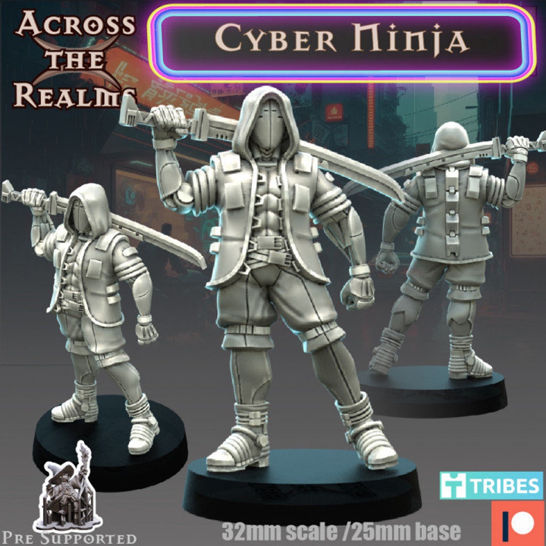 Cyber Ninja Across the Realms 32mm - Etsy