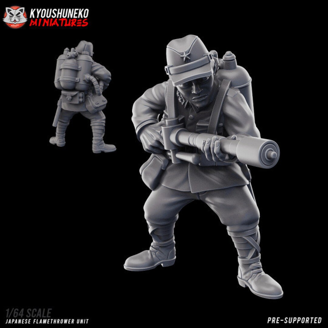 Japanese Flamethrower Unit Ww2 Kyoushuneko Miniatures - Etsy