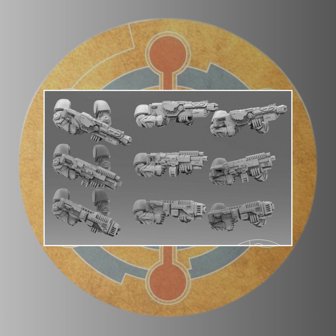 Arms and Weapons - Templar Aegis Rangers - Bits - Atlan Forge - Etsy