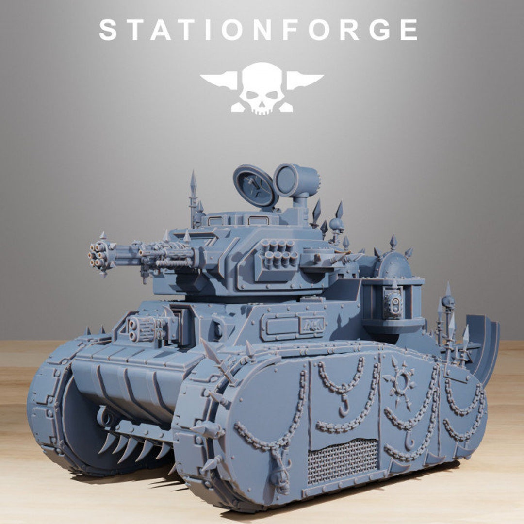 Grimguard Light Tank Corrupted V2 - Stationforge - 28mm - Etsy
