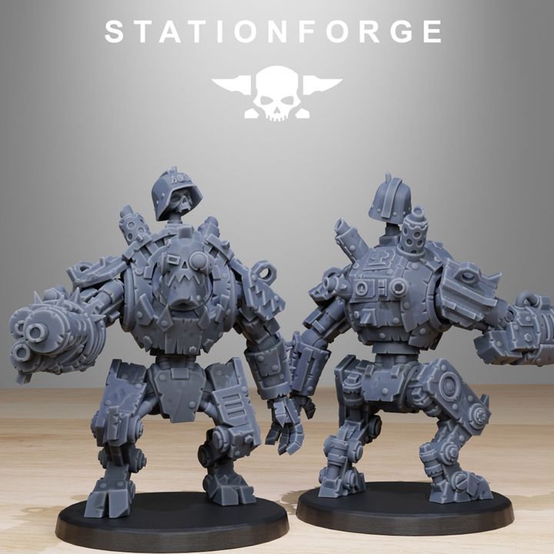 Orkaz Bots Infantry V3 Stationforge 28mm - Etsy