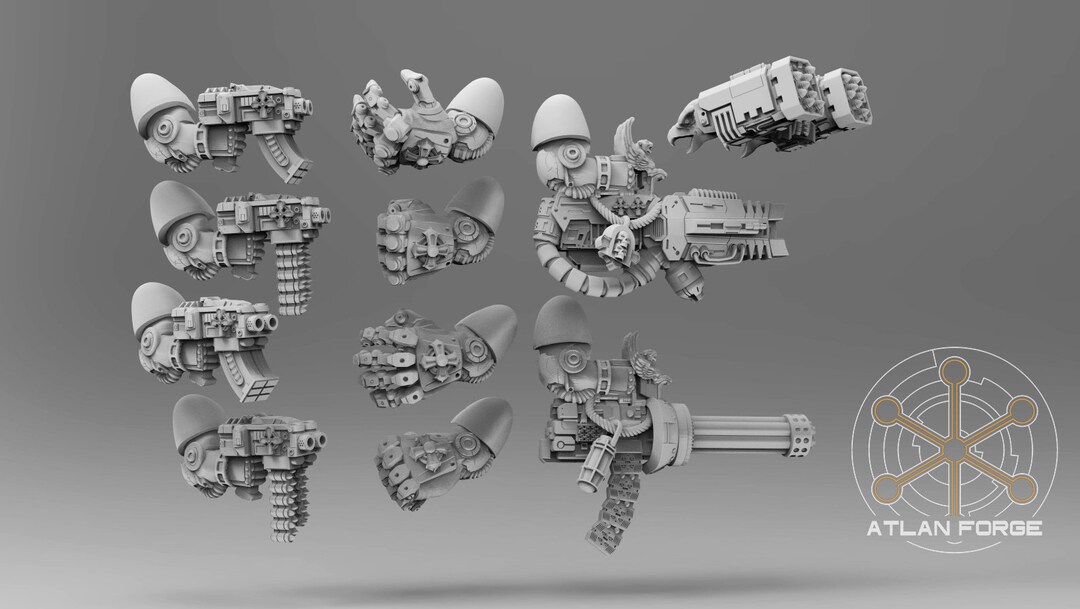 Arms and Weapons - Templar Crusaders - Bits - Atlan Forge - Etsy