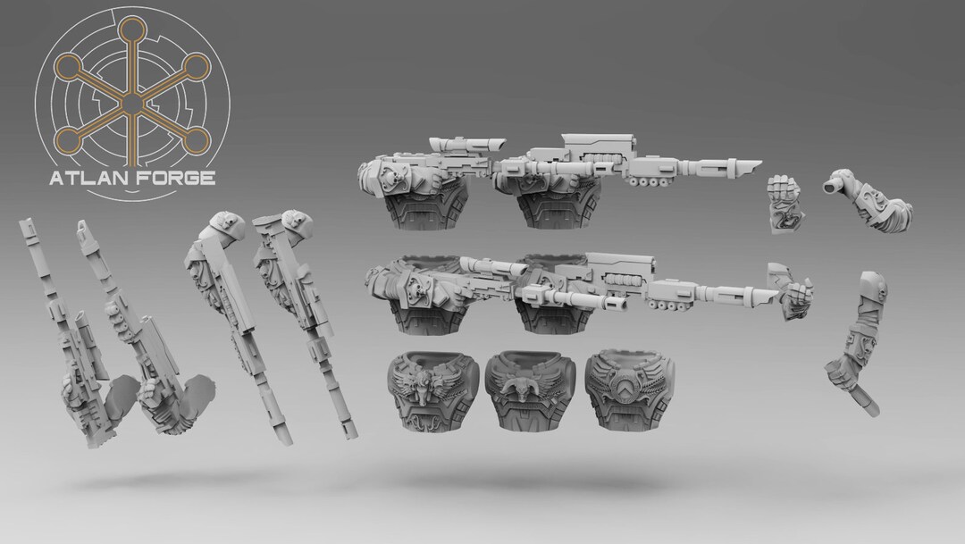 Torsos, Arms and Weapons Minoan Snipers Bits Atlan Forge - Etsy