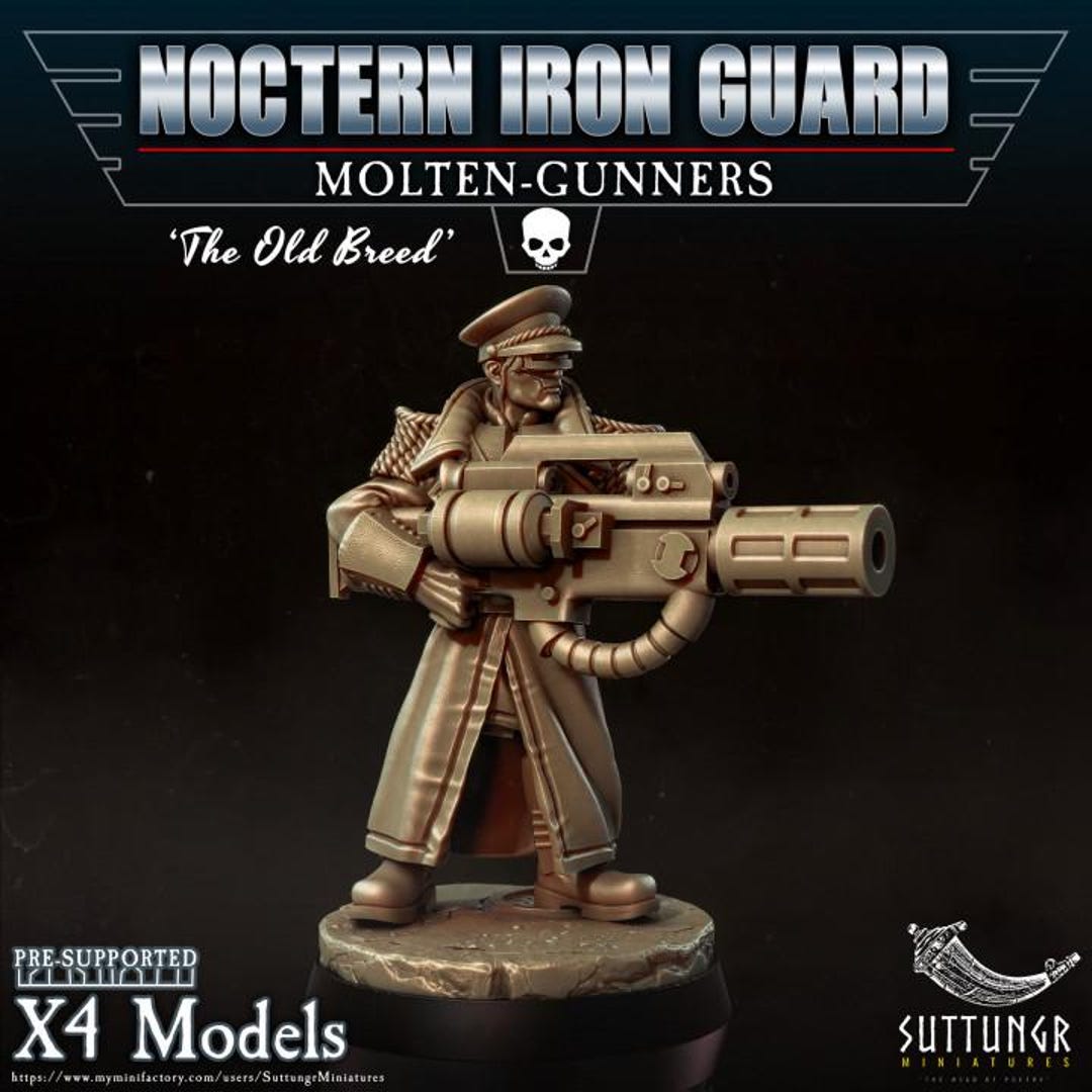 Noctern Iron Guard Molten Gunners V2 Suttungr Miniatures 28mm - Etsy