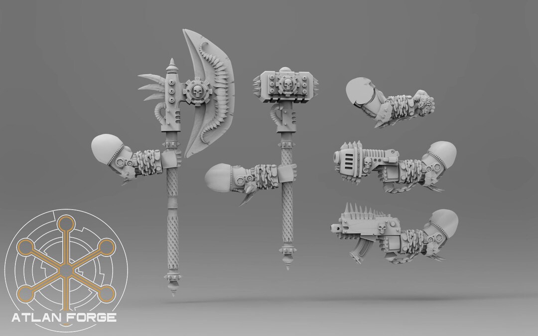 Arms and Weapons Lord of Hades Bits Atlan Forge - Etsy