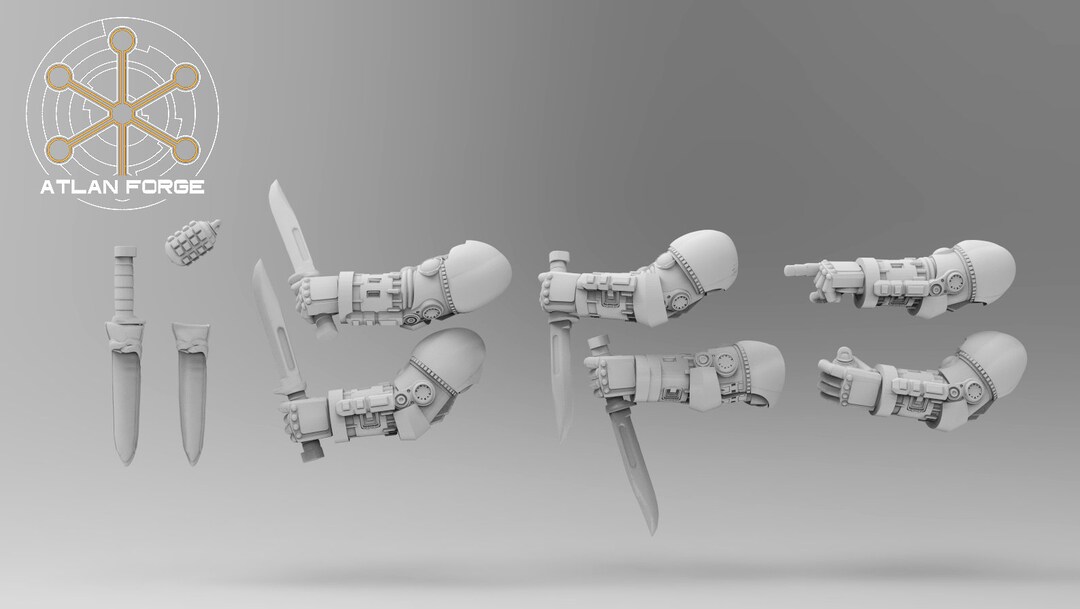 Arms and Weapons V3 - Minoan Ranged Agema - Bits - Atlan Forge - Etsy