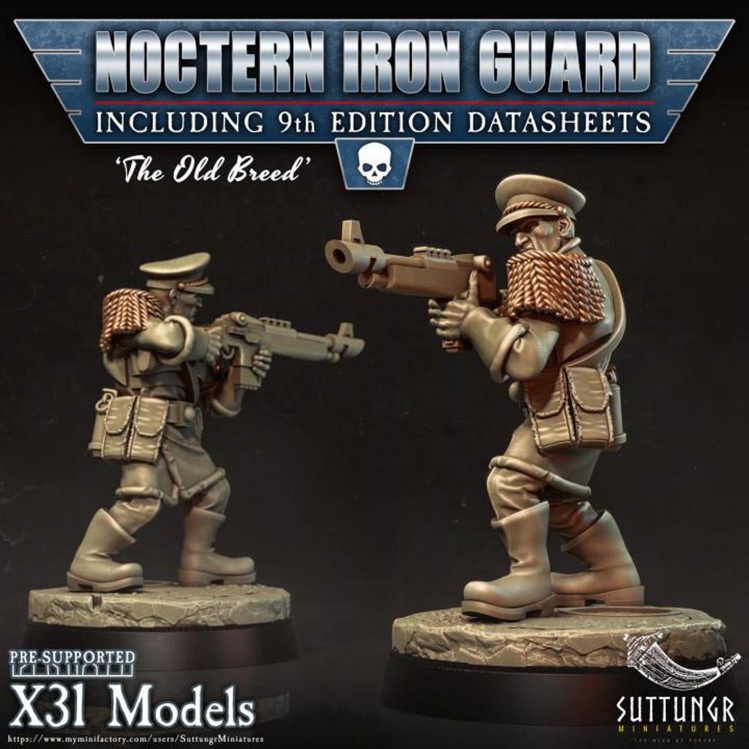 Noctern Iron Guard V13 Suttungr Miniatures 28mm - Etsy