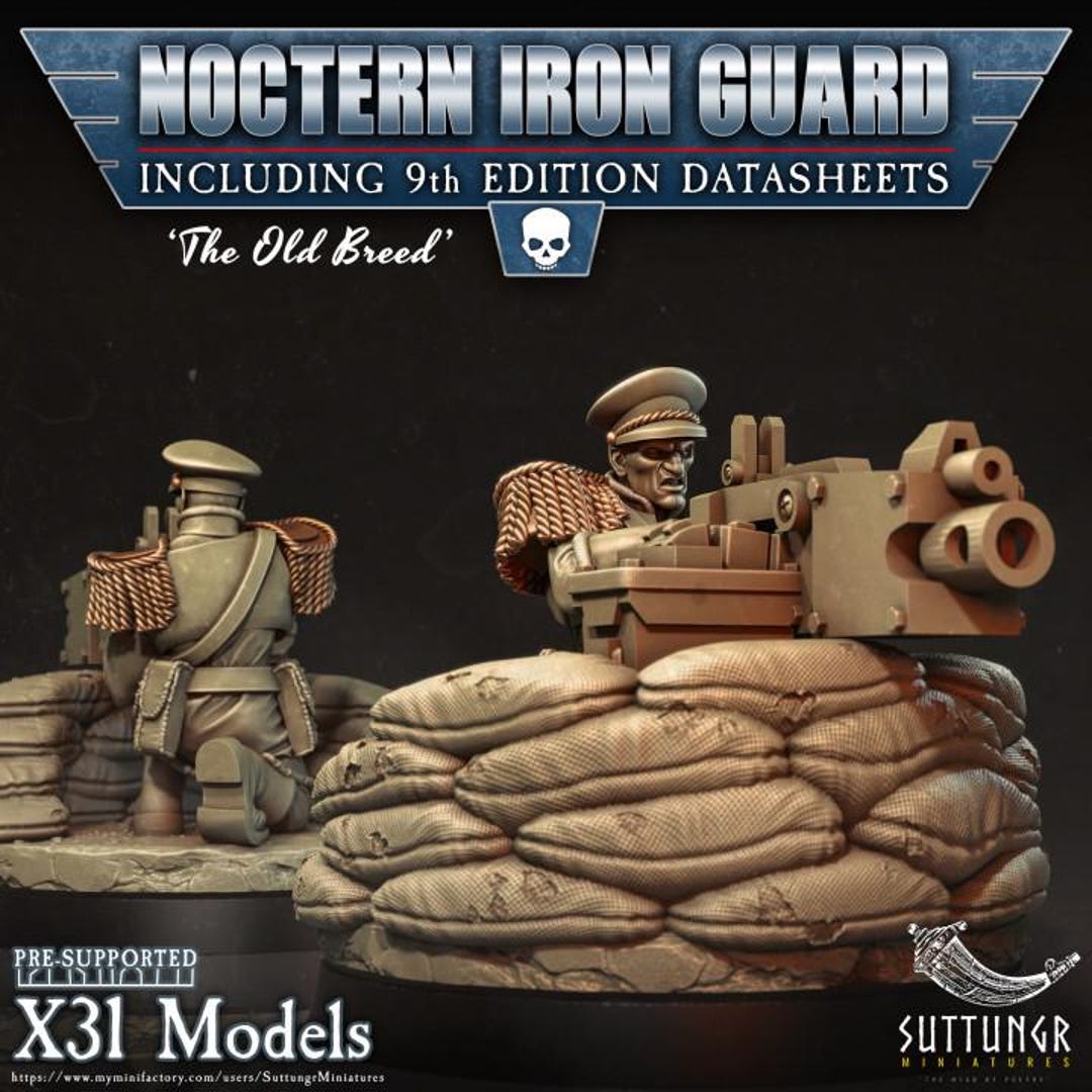 Noctern Iron Guard - V20 - Suttungr Miniatures - 28mm - Etsy