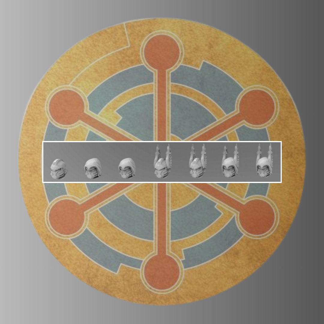 Helmets Angelic Knights Malakim Bits 32mm Atlan Forge - Etsy