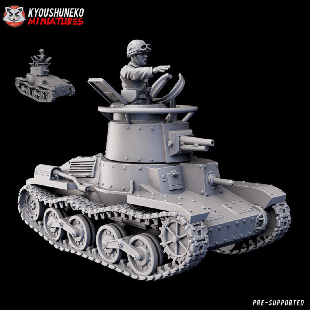 Japanese Type 4 Kenu Light Tank Ww2 Kyoushuneko Miniatures - Etsy