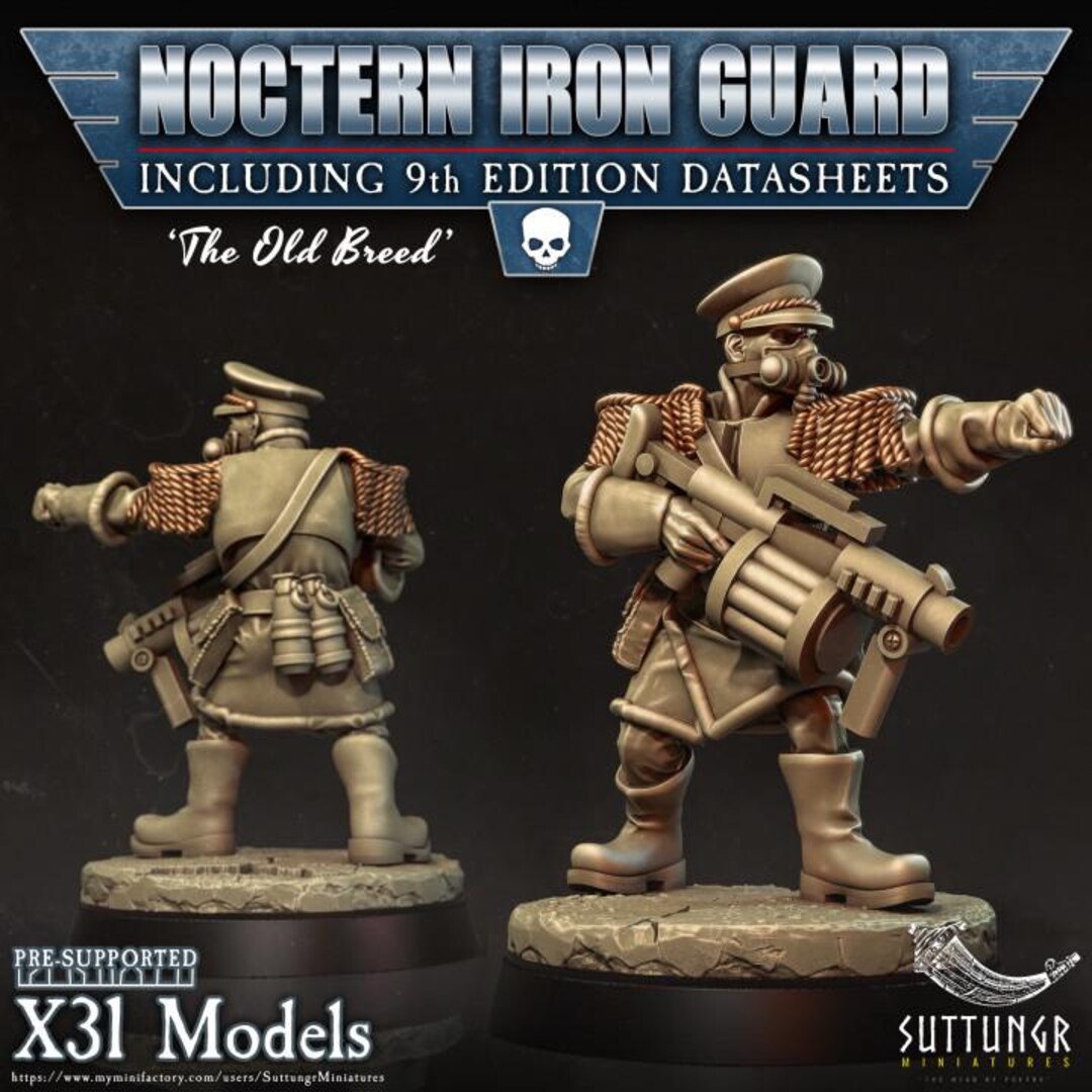 Noctern Iron Guard V22 Suttungr Miniatures 28mm - Etsy UK