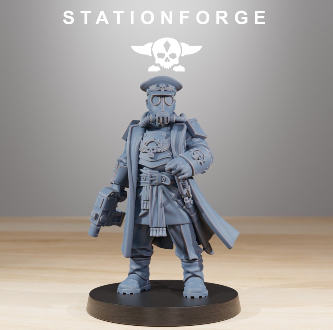 Grimguard Commander - Stationforge - 28mm - Etsy
