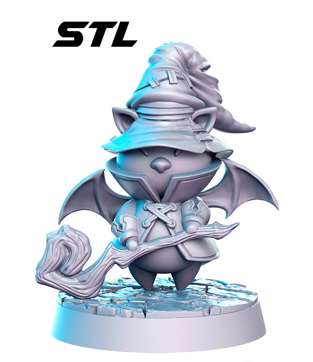 Moogle Wizard - Rnestudio 32mm - Etsy