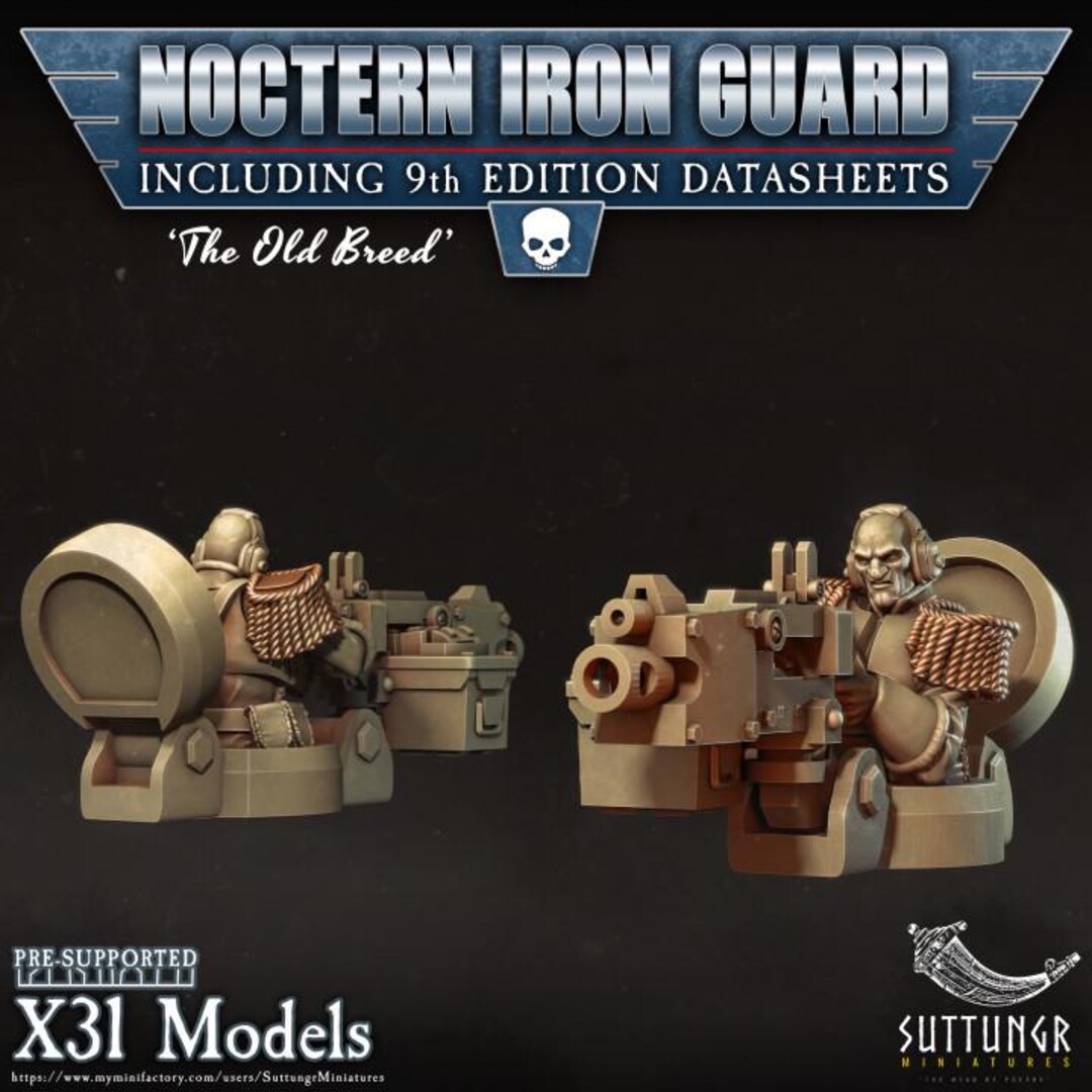 Noctern Iron Guard V8 Suttungr Miniatures 28mm - Etsy
