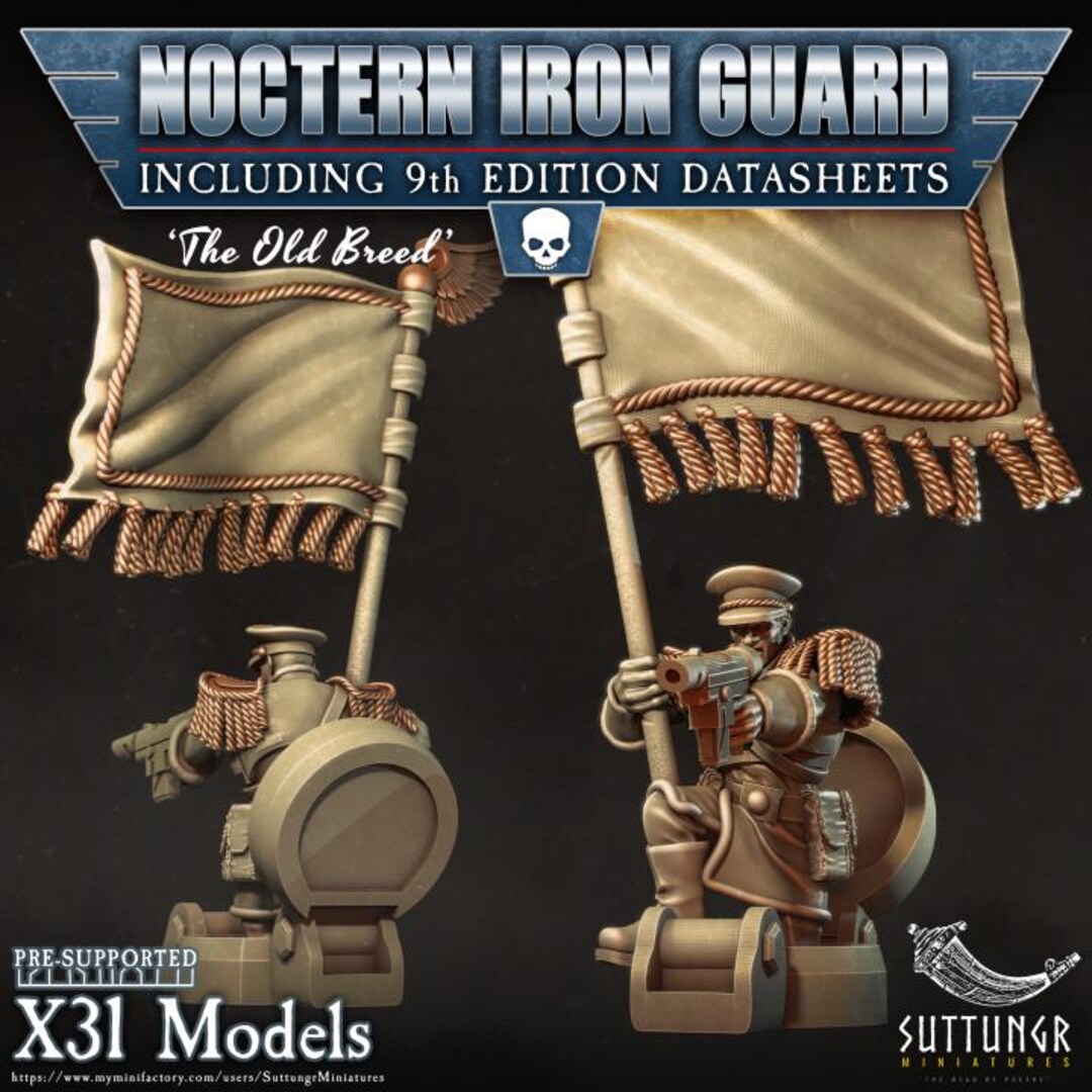 Noctern Iron Guard V4 Suttungr Miniatures 28mm - Etsy