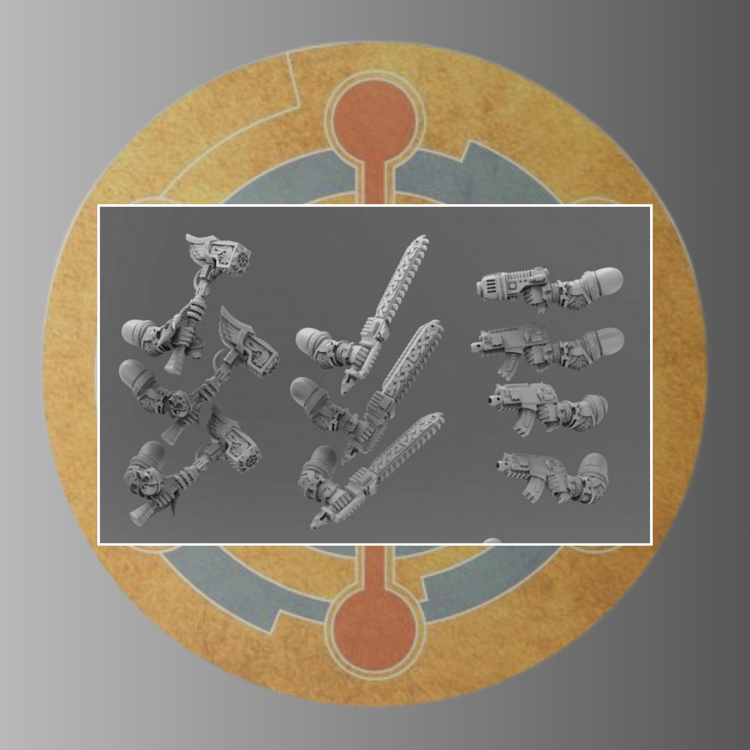 Arms and Weapons - Asgardian Wolf Riders - Bits - Atlan Forge - Etsy