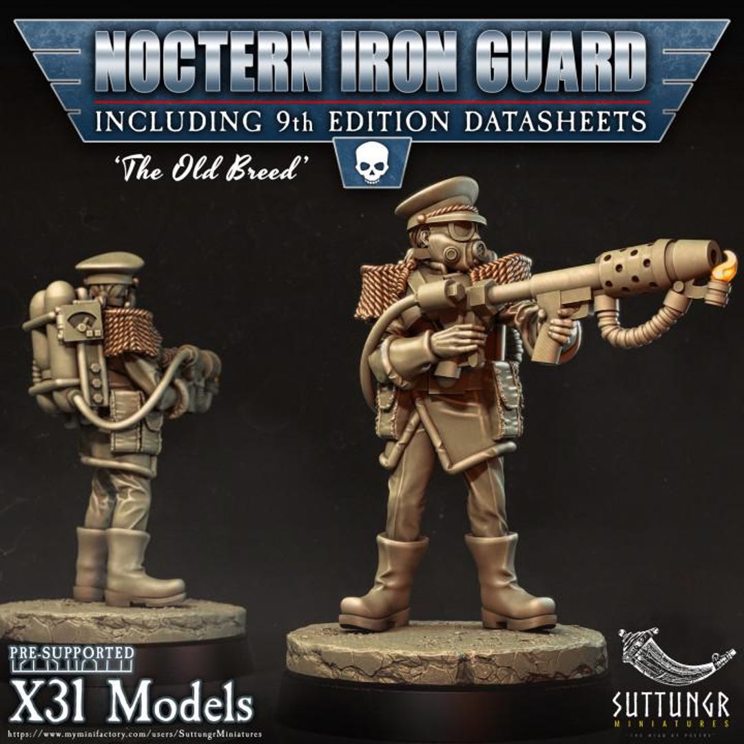 Noctern Iron Guard - V12 - Suttungr Miniatures - 28mm - Etsy