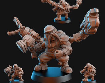 28mm 32mm Dwarven Dwarf Miner Dnd Miniature Pathfinder Miniature ...