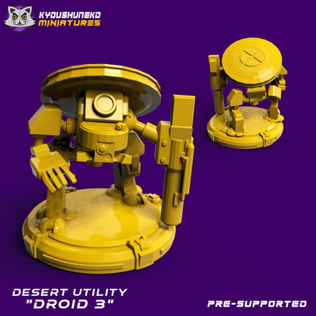 Desert Utility Droid 3 - Kyoushuneko Miniatures - Etsy