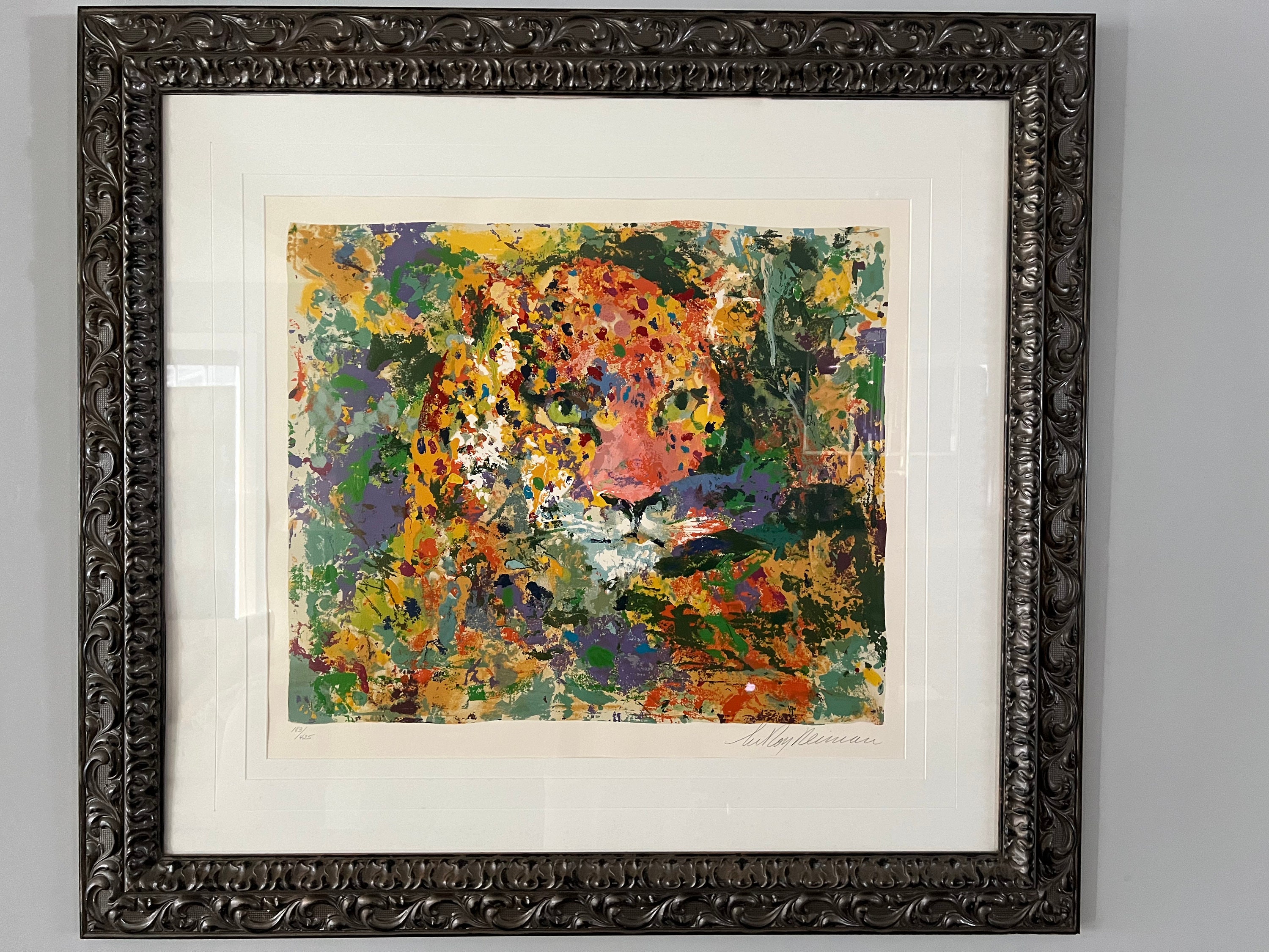 Leroy Neiman Portrait of a Leopard - Signed Serigraph 183/425 - Etsy