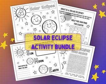 Solar Eclipse 2024 Activity, Solar Eclipse Coloring Pages, Kid’s ...