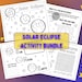 Solar Eclipse 2024 Activity Bundle, Solar Eclipse Coloring Pages, Kid’s ...