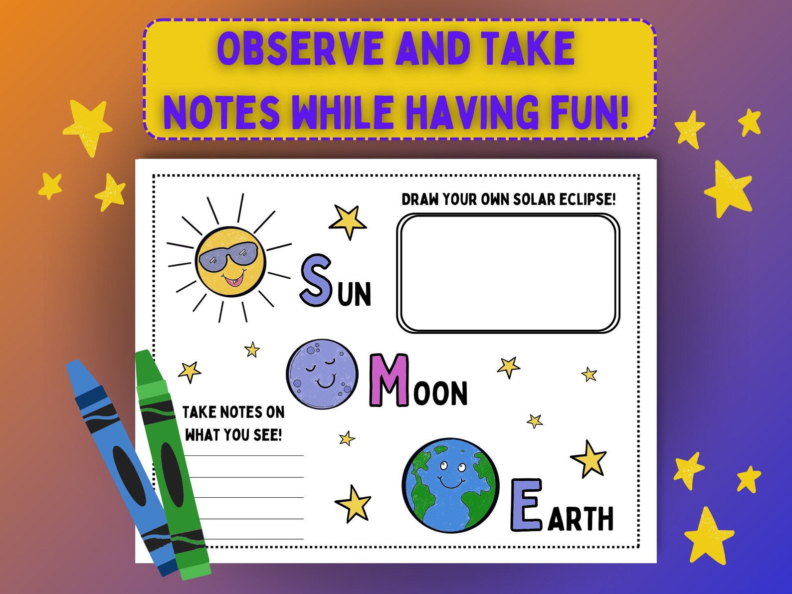 Solar Eclipse 2024 Activity Bundle, Solar Eclipse Coloring Pages, Kid’s ...