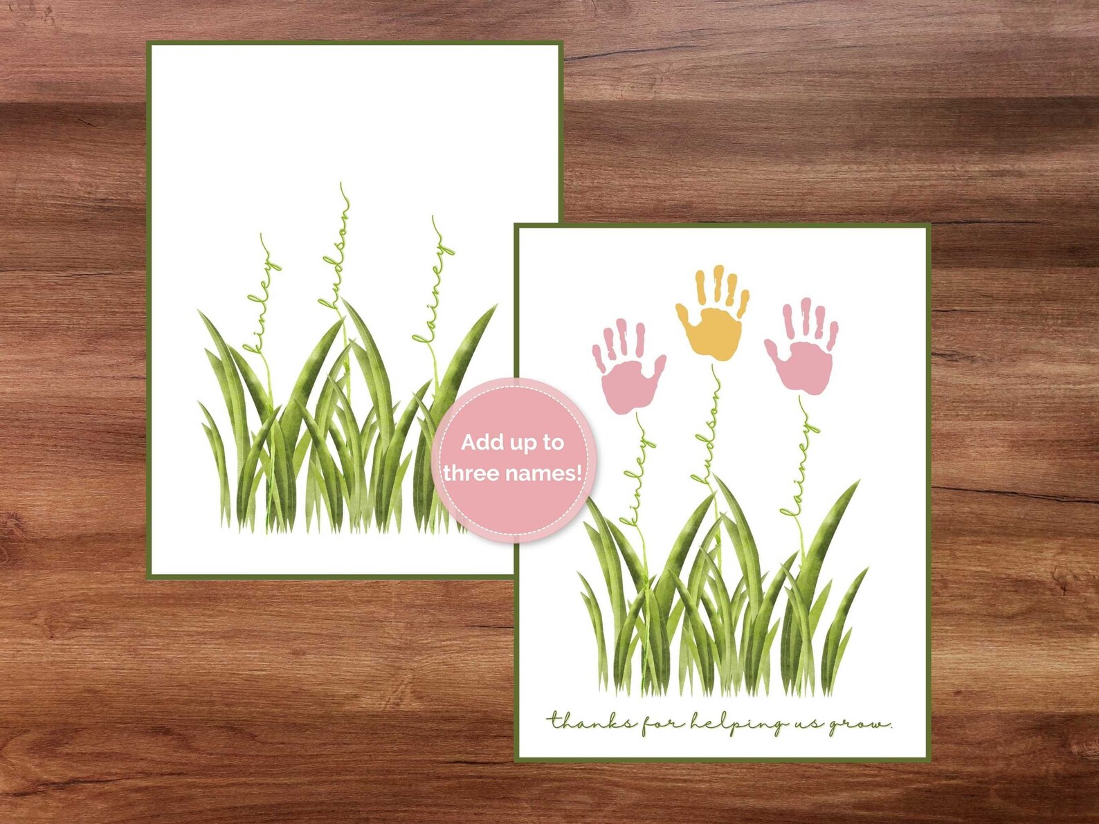 Custom Flower Handprints, Spring Handprint Art, Mother’s Day Handprint ...