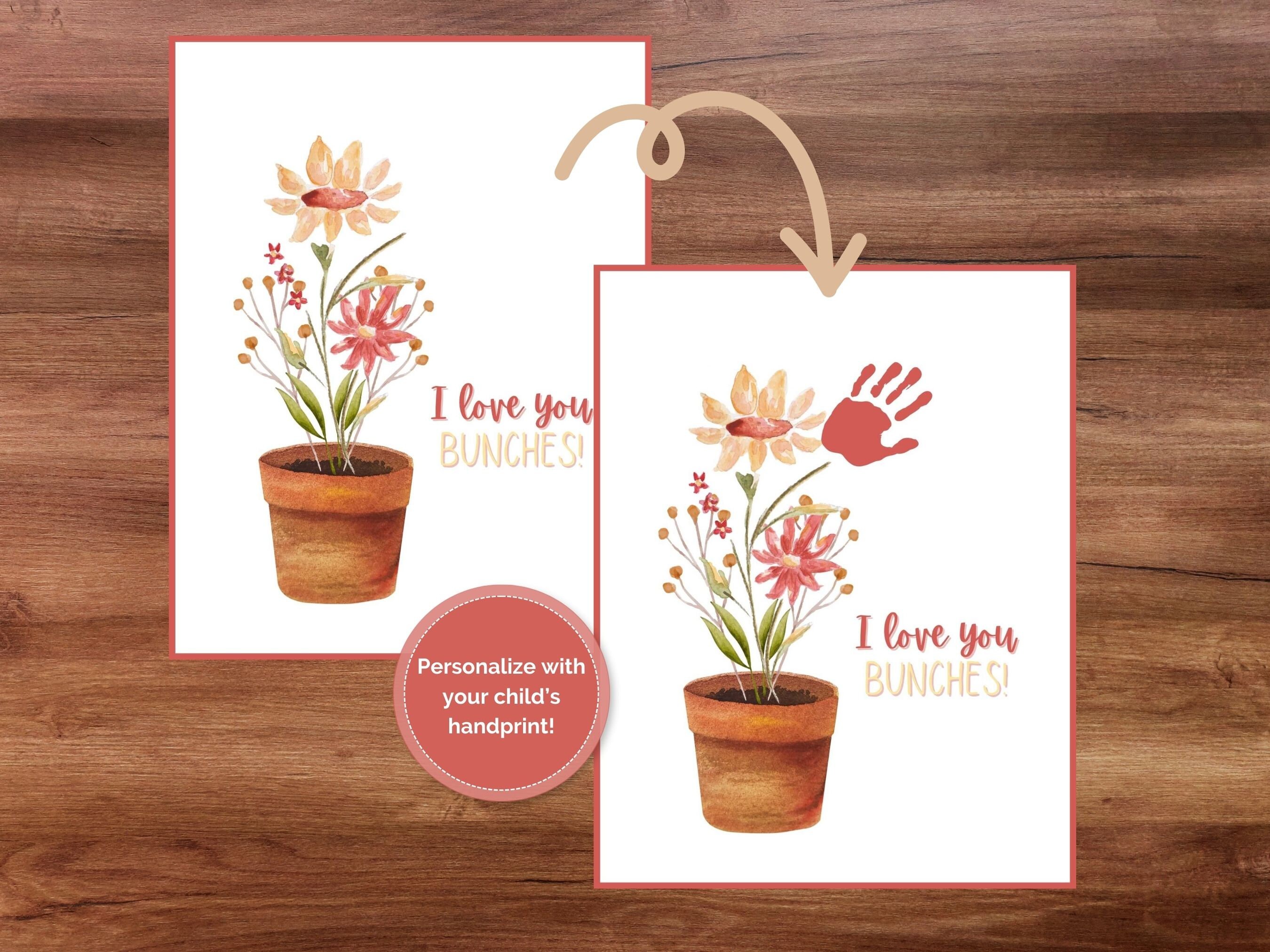 Flower Handprint Art, Spring Handprint Craft, Mother’s Day Handprint ...