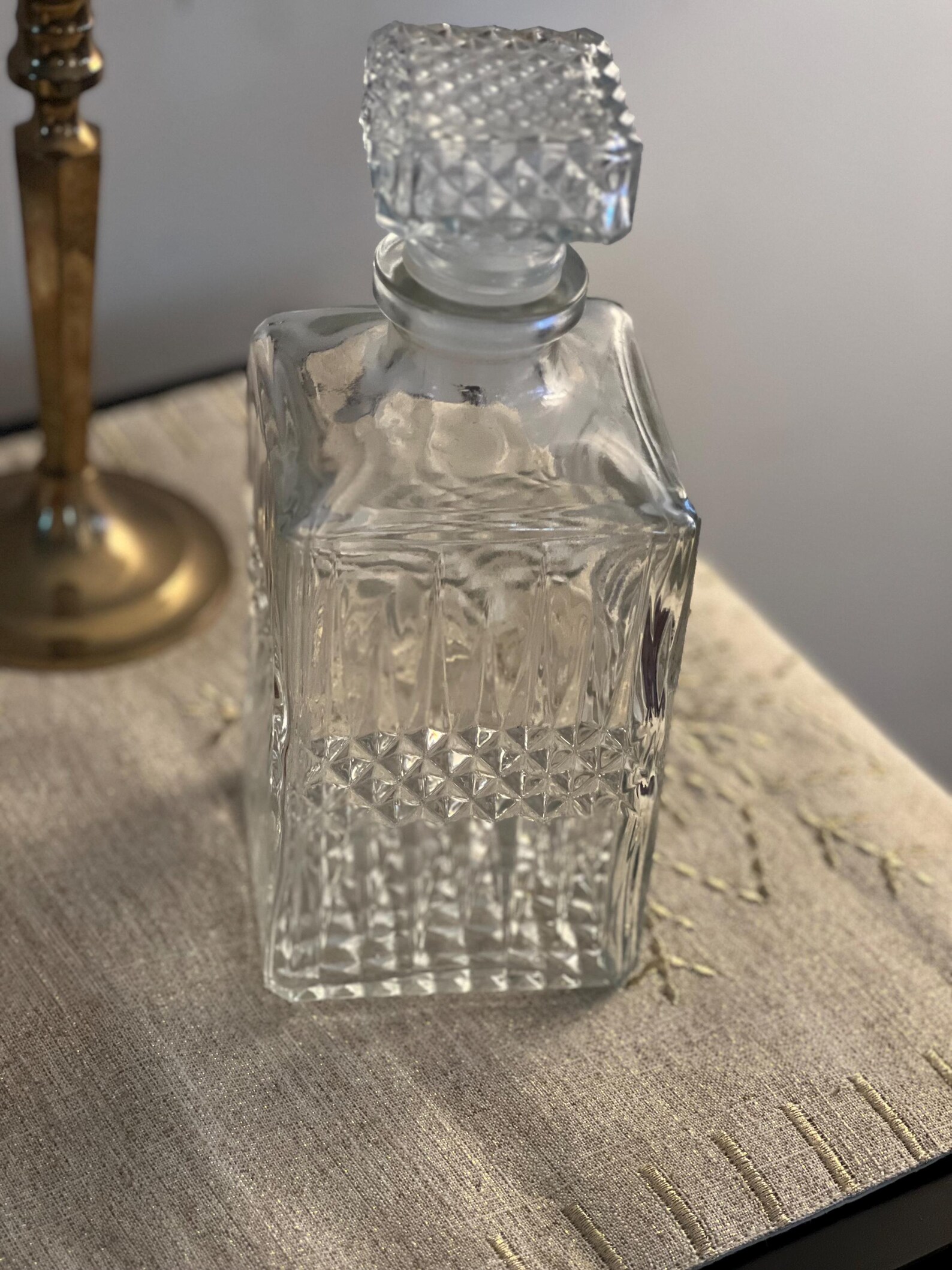 Vintage Luminarc Whiskey Decanter - Etsy