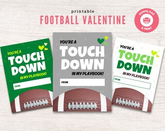 Soccer Valentine's Day Printable Valentine Exchange Cards Kids Soccer ...