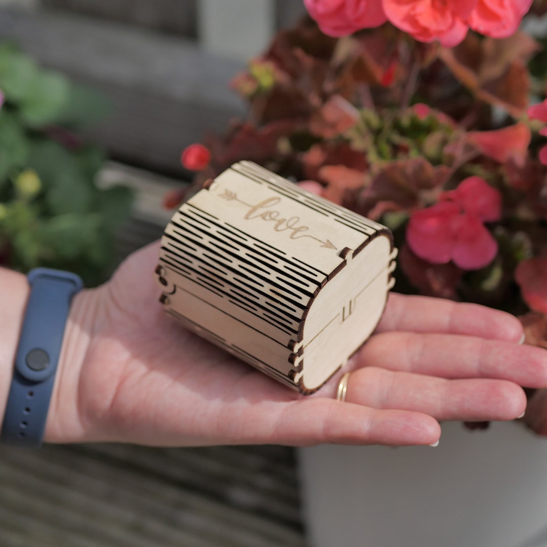 Original Ring Box for 3 or 4 Mm or 1/8 Inch Material Plywood Mdf ...