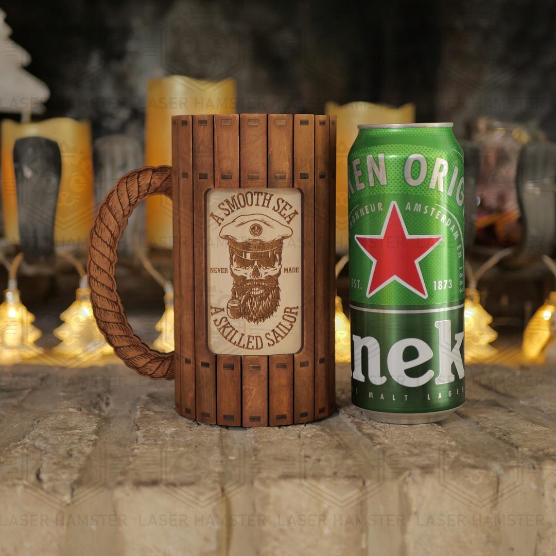 Laser Cut Beer Can Holder File: SVG DXF DWG (digital Download) - Etsy