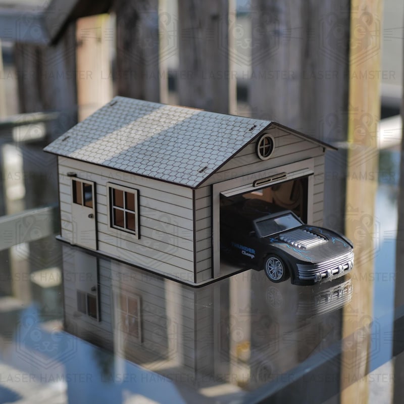 Diy Dollhouse Garage Kits - Etsy