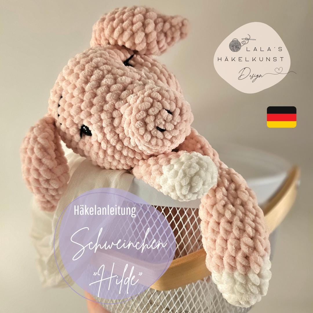 PDF Crochet Pattern for Hilde the Pig / German - Etsy