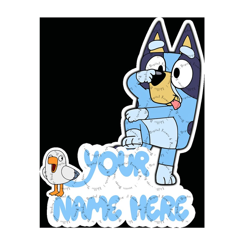 Bluey, Fixies, Tags, Smurfs, Custom Label, Custom Tags, Custom Bluey ...