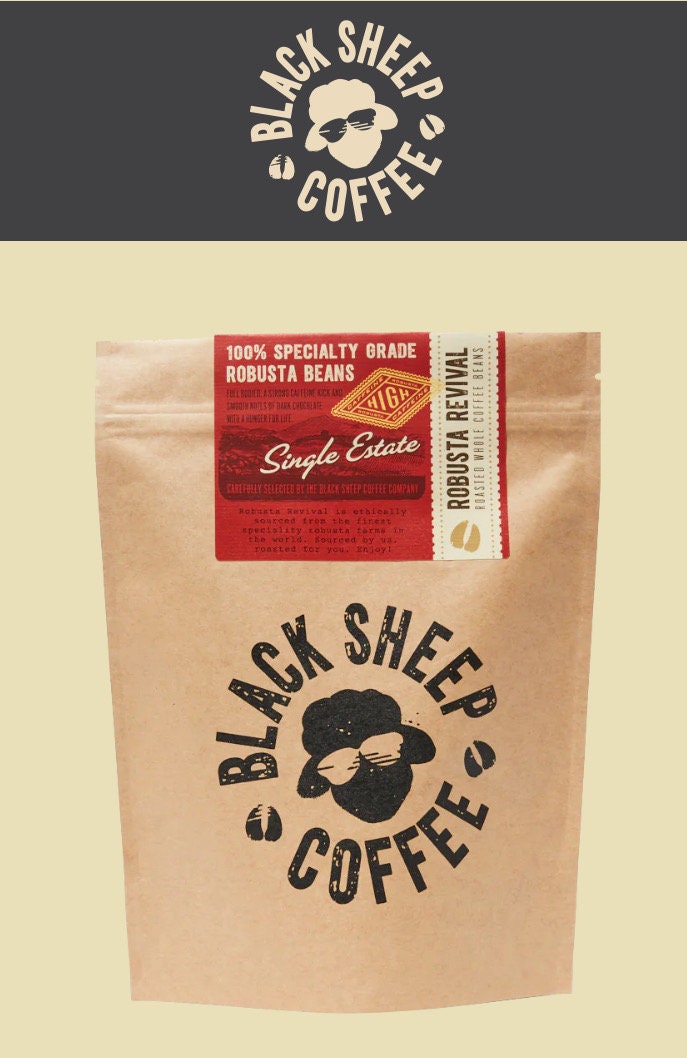 UK Black Sheep Coffee Bean - Dark Roasted for Espresso With Double ...