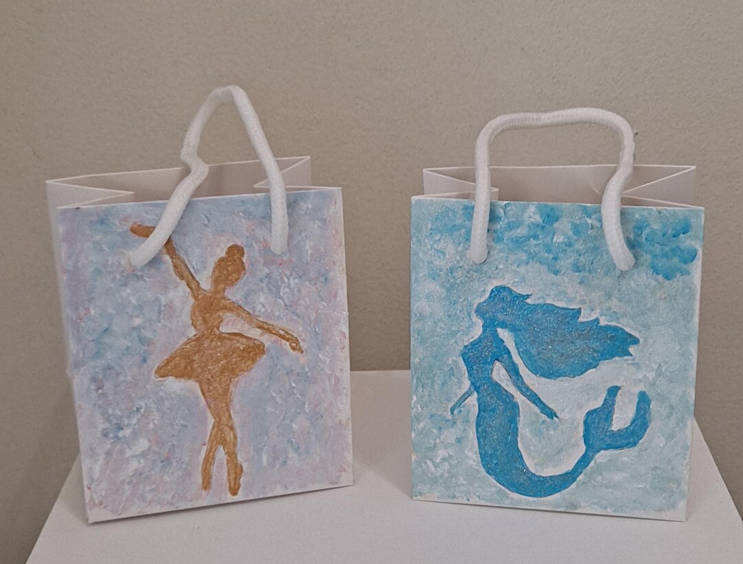 Glitter Acrylic Hand Painted Ballerina Little Mermaid Candy Goody Girl ...