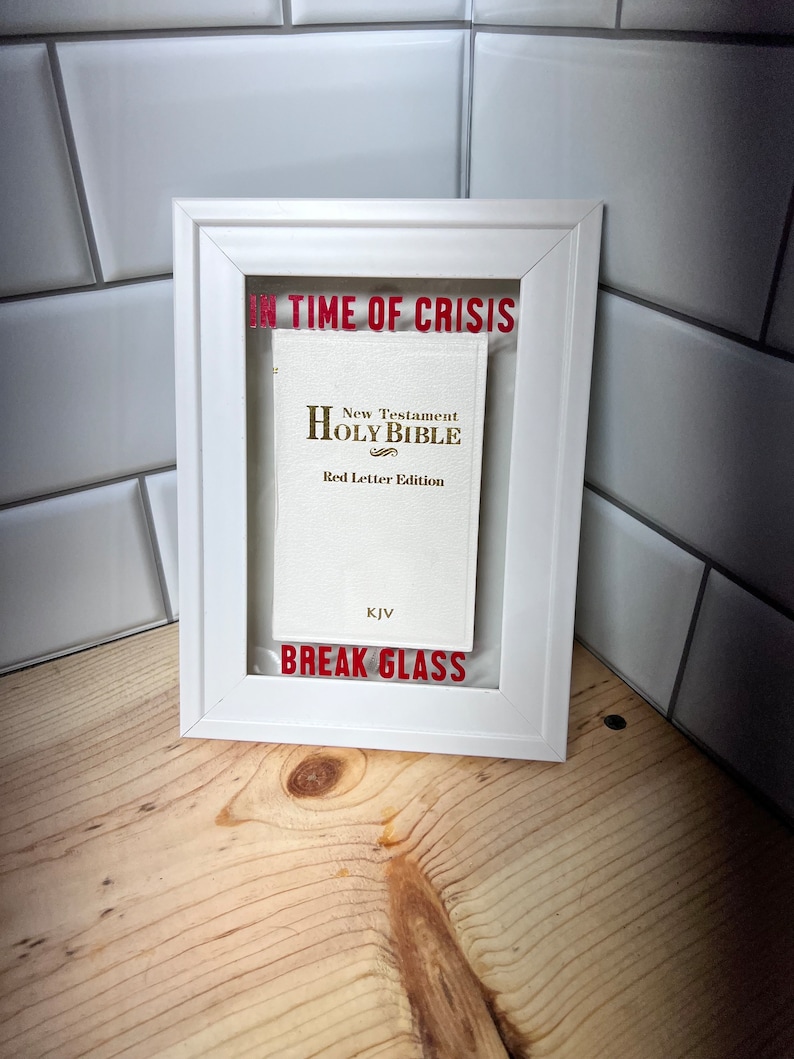 In Case of Emergency Break Glass Box | Vinyl Sticker | Custom - Etsy