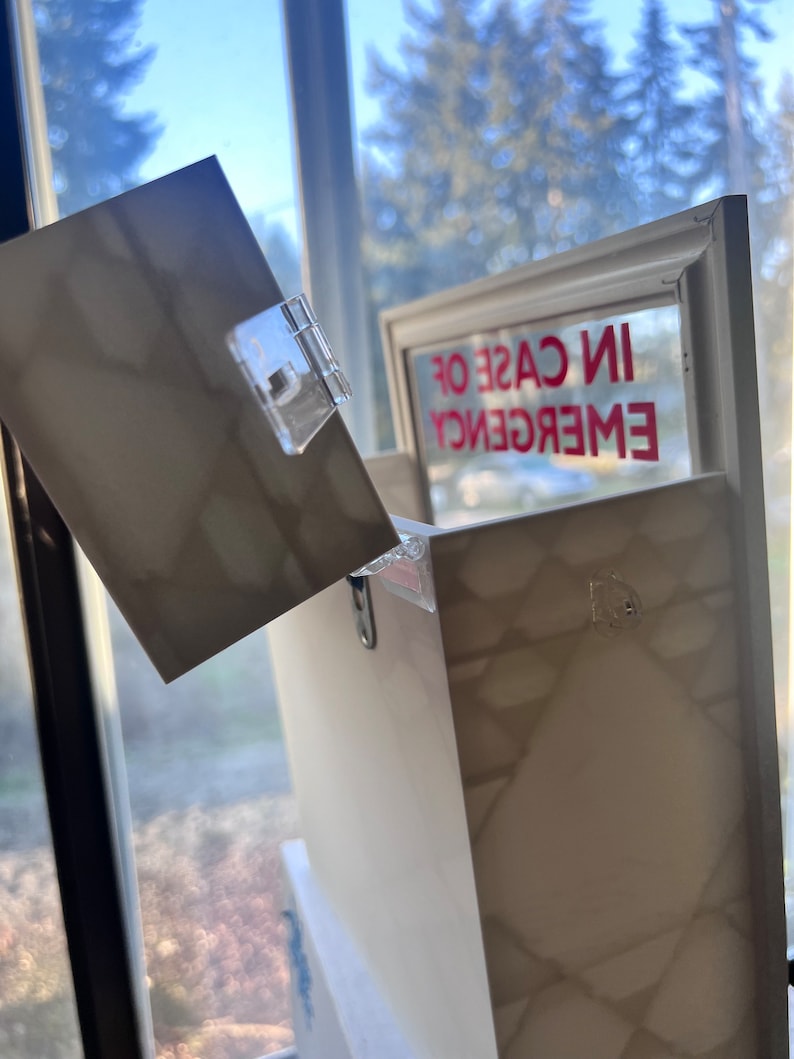 In Case of Emergency Break Glass Box | Vinyl Sticker | Custom - Etsy