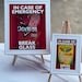 In Case of Emergency Break Glass Box | Vinyl Sticker | Custom - Etsy